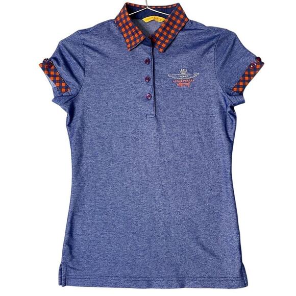 Louis Castel | Tops | Louis Castel Womens Blue Polo Shirt Petite Small ...